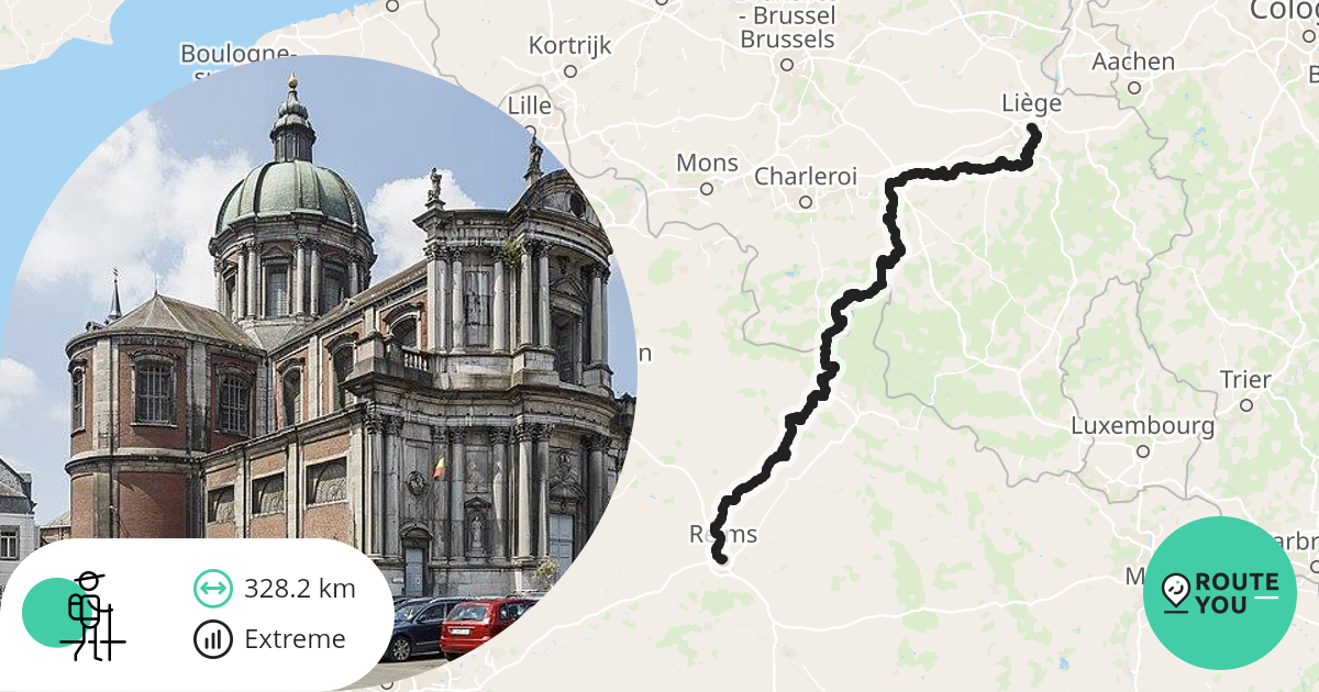 A3.1a Marche : Via Mosana + Via Monastica + Via Campaniensis Liège ...