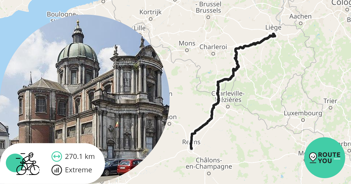 A3.1a Racebike: Via Mosana + Via Monastica + Via Campaniensis Liège ...