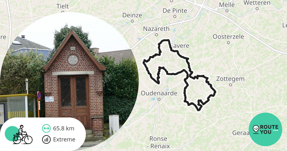 zwalmstreek-mooiste dorpen - Recreatieve fietsroute | RouteYou