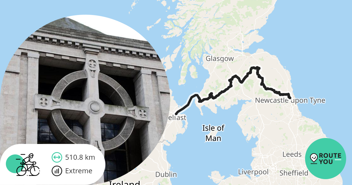 B9.2 Racebike: Belfast - Newcastle - Road bike route | RouteYou