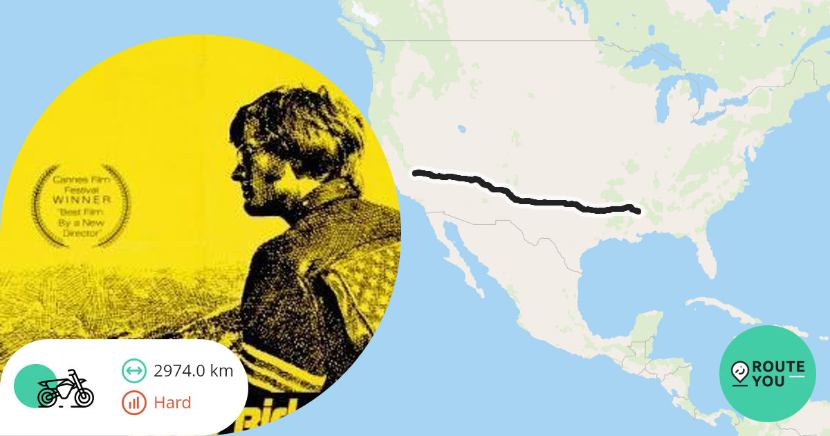 'Easy Rider' route - Touring motorcycle route | RouteYou