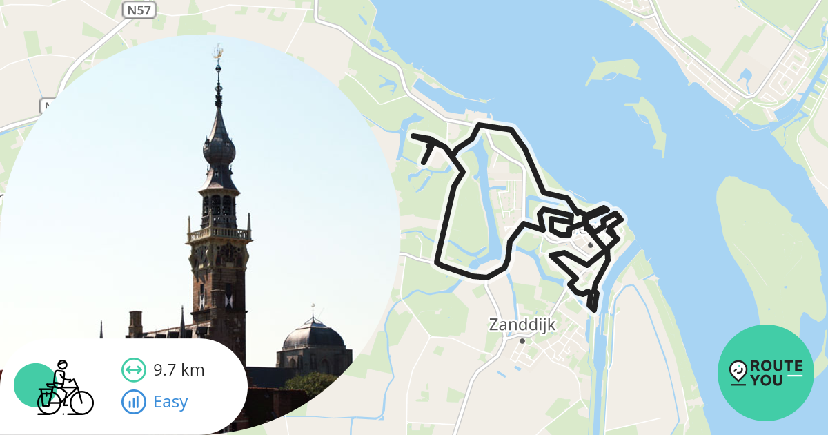 Veere, mooiste plek van Walcheren - Fietsroute | RouteYou