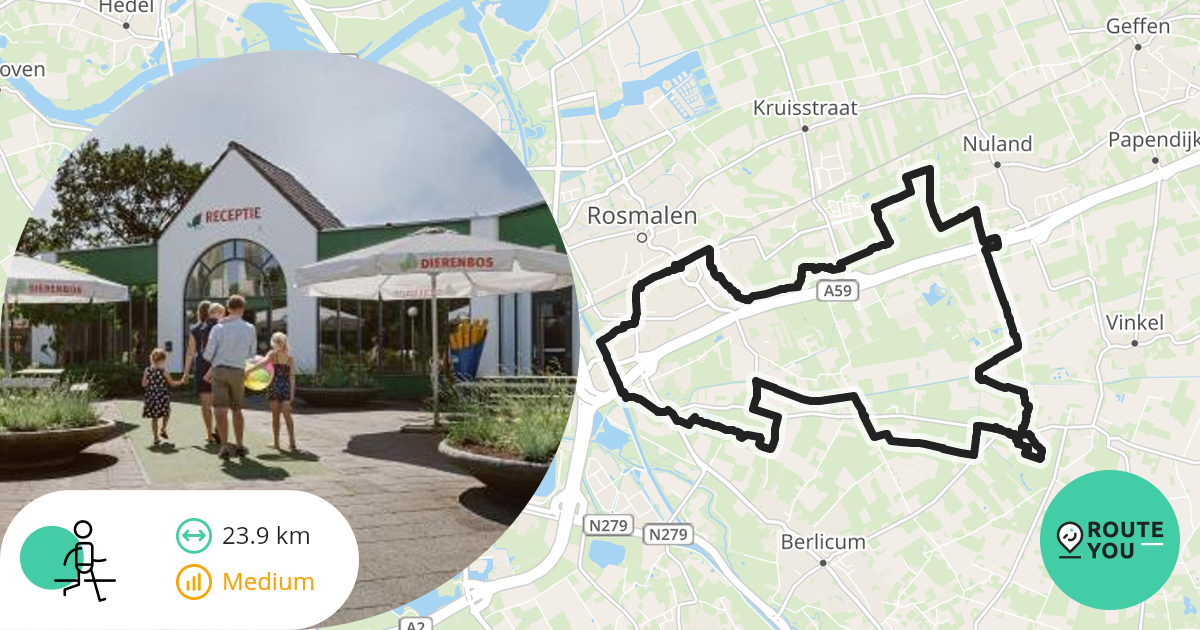 Rosmalen - Vinkel - Kaathoven - Wamberg - Rosmalen - Wandelroute | RouteYou
