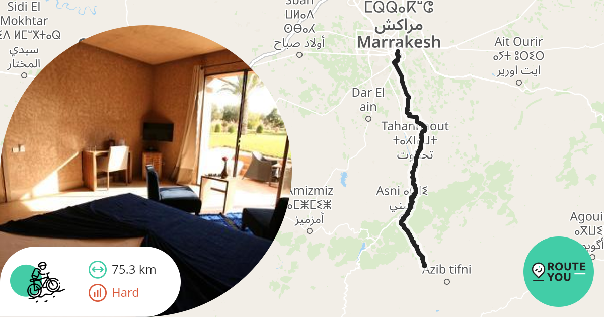 Imlil - Marrakech - Mountain bike route | RouteYou