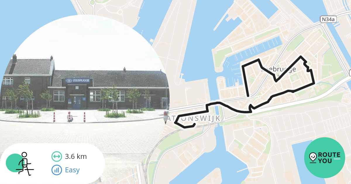 wandeling zeebrugge - Wandelroute | RouteYou