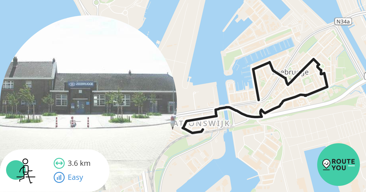 wandeling zeebrugge - Wandelroute | RouteYou