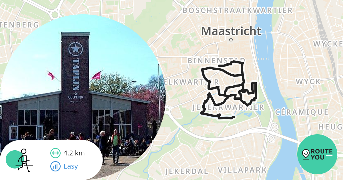 Maastricht stadswandeling - Wandelroute | RouteYou