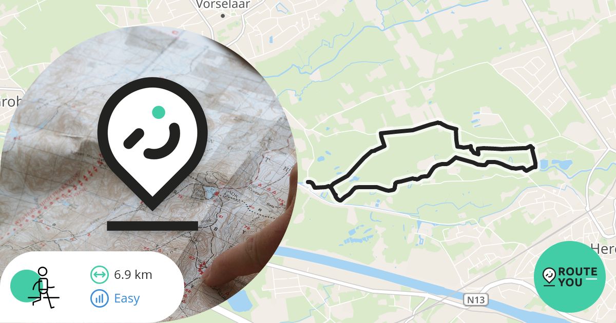 Herentals langs de Kleine Nete en door gemengd bos - Wandelroute | RouteYou