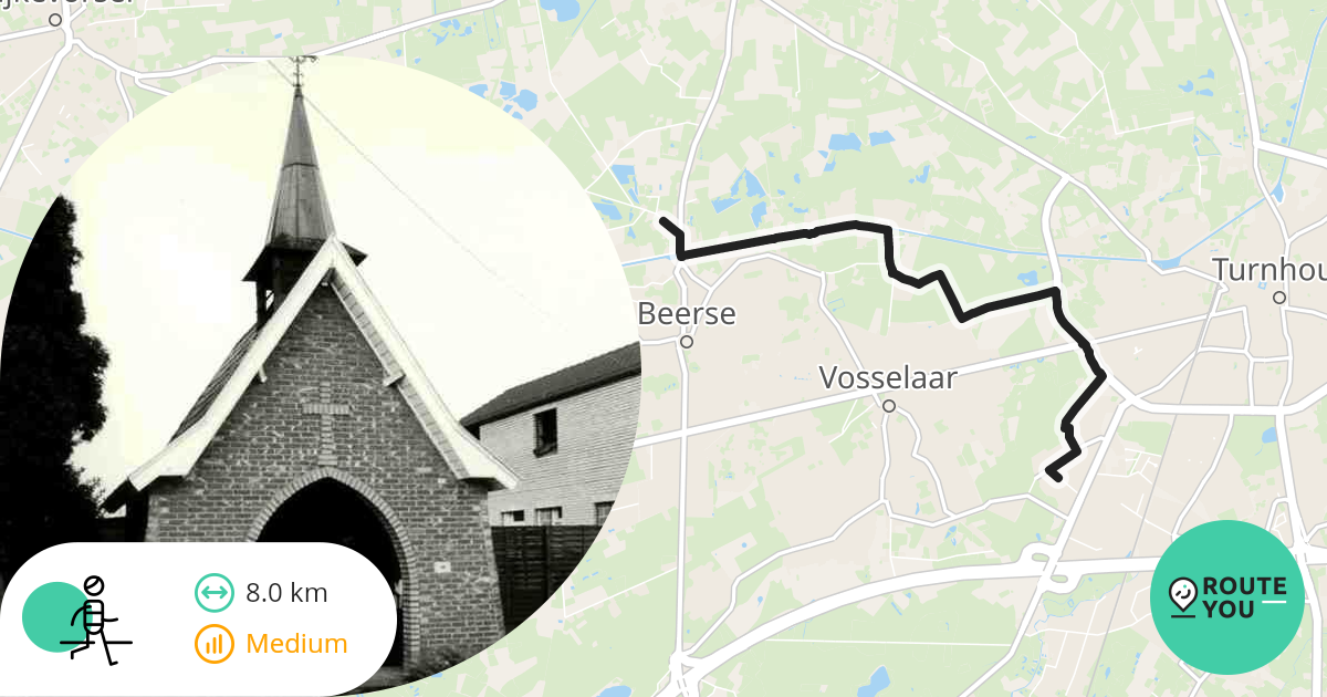 MAANDAG WANDELING IN BEERSE - Recreatieve wandelroute | RouteYou