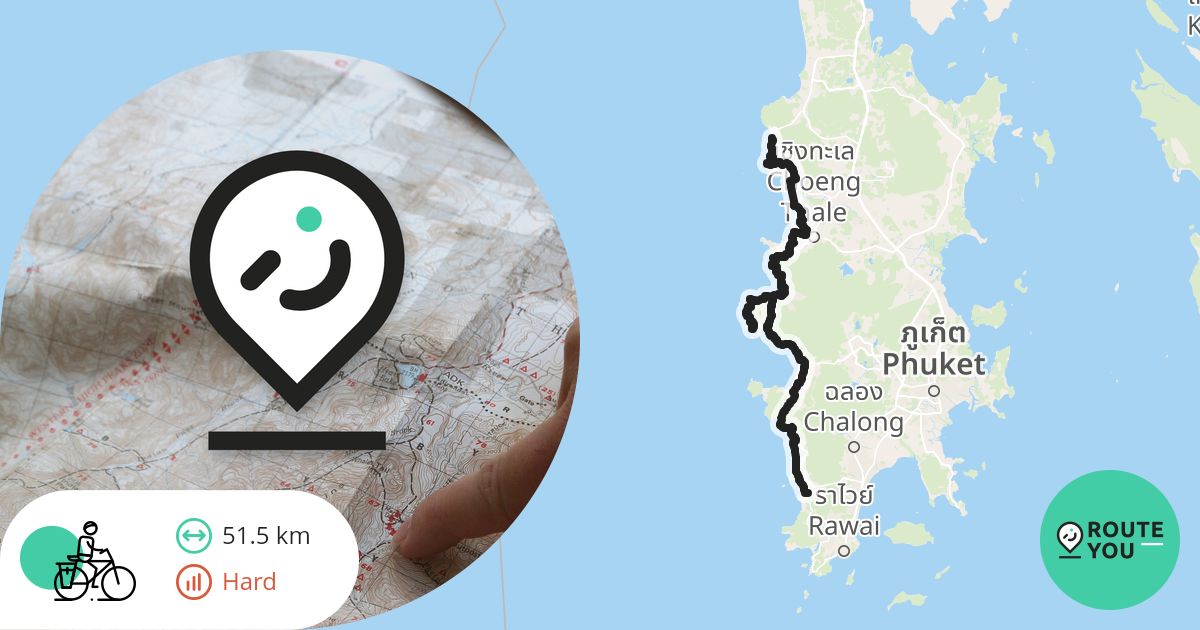 8. Phuket (Nai Thon Strand) - Phuket (Kata Strand) Fietspad ...