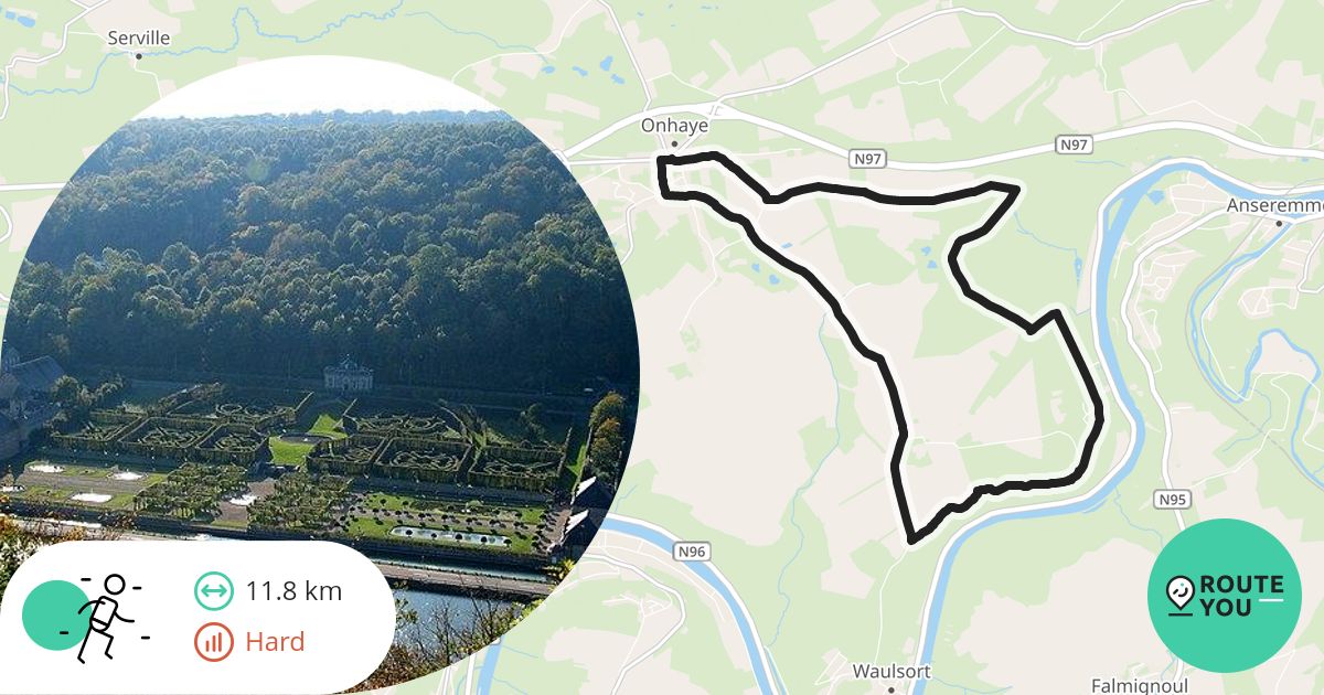 Parcours d’entraînement de 100 km à Waulsort - Parcours de running ...