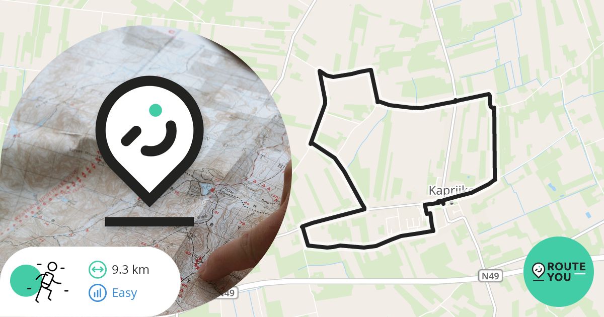 100km run training route in Kaprijke - Running/jogging route | RouteYou