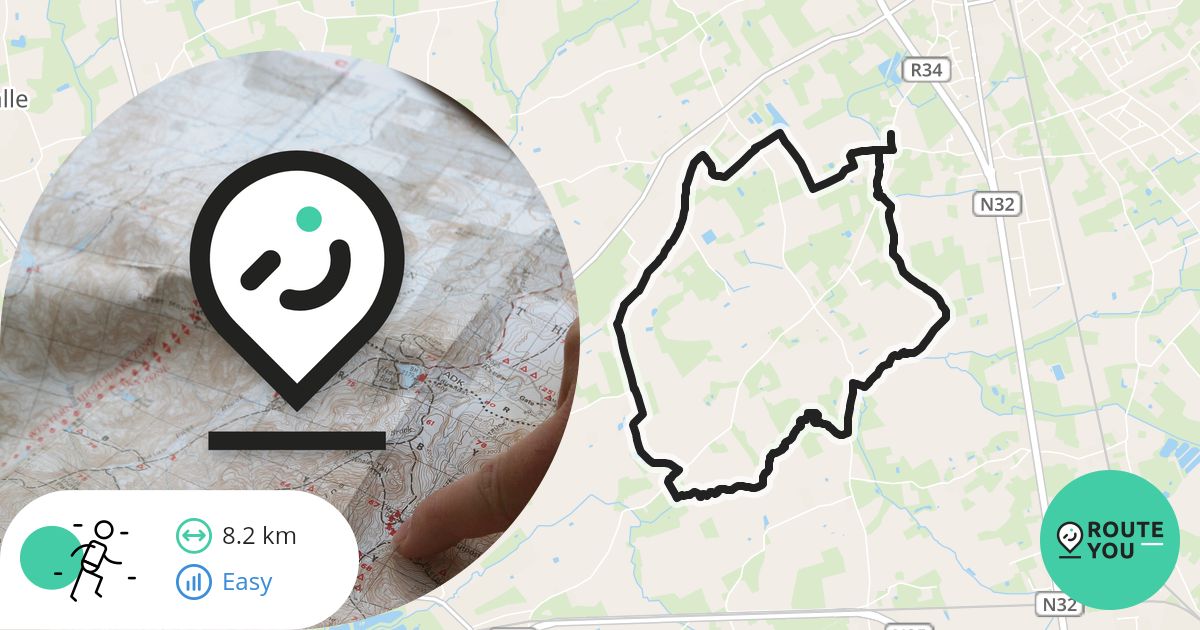100km-run training route in Torhout - Running/jogging route | RouteYou