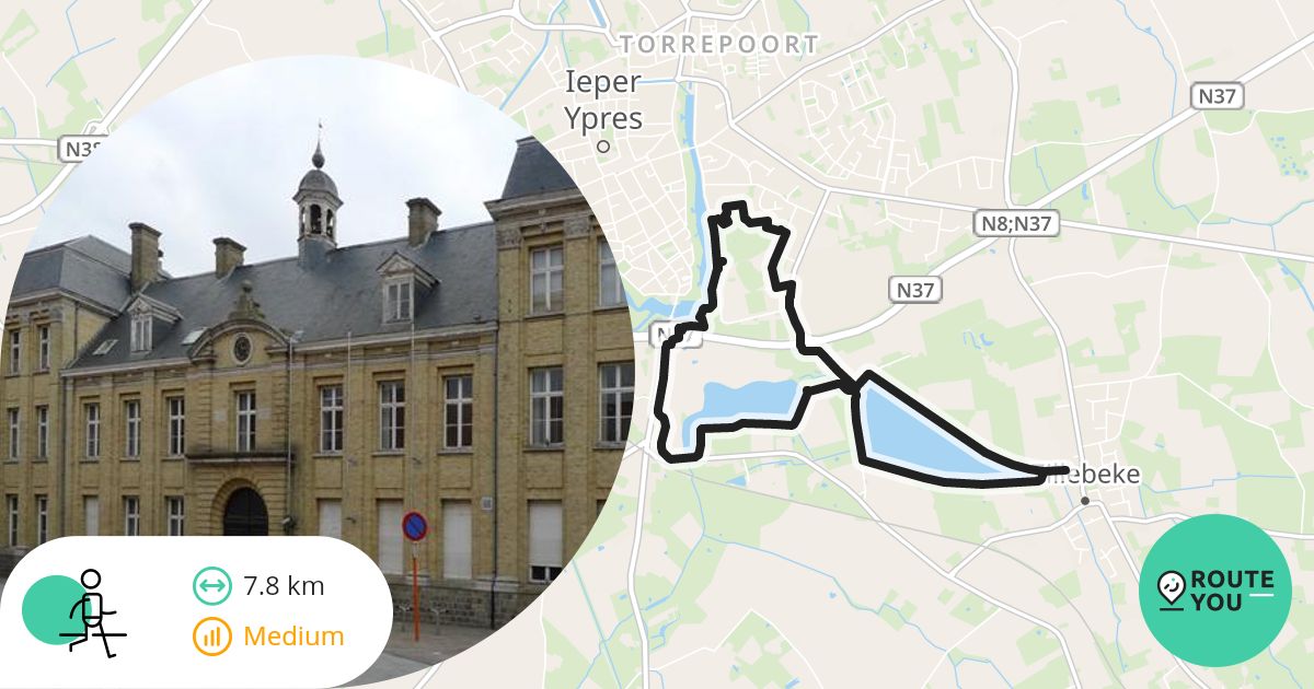 Ieper Vestingen 8 km - Wandelroute | RouteYou