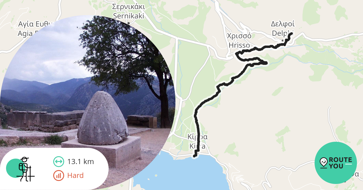 Kirra to Delphi along an Ancient Footpath - Hiking route | RouteYou