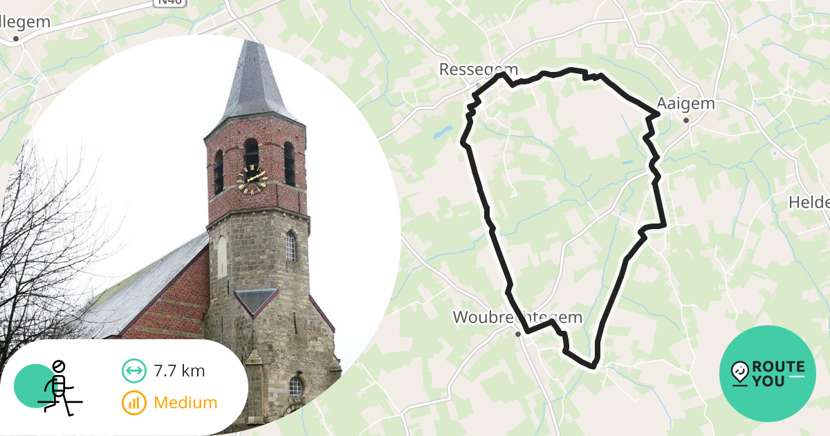 Landschapswandeling Ressegem-Woubrechtegem - Recreatieve wandelroute ...