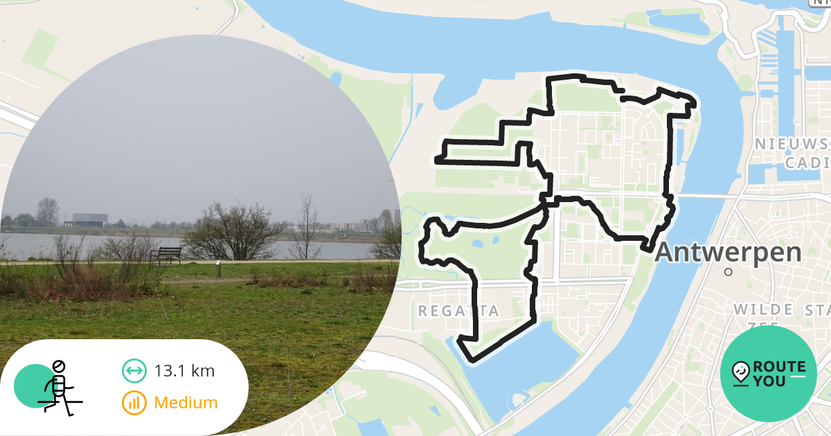 Antwerpen : Sint Anna : strand en bos - Recreatieve wandelroute | RouteYou