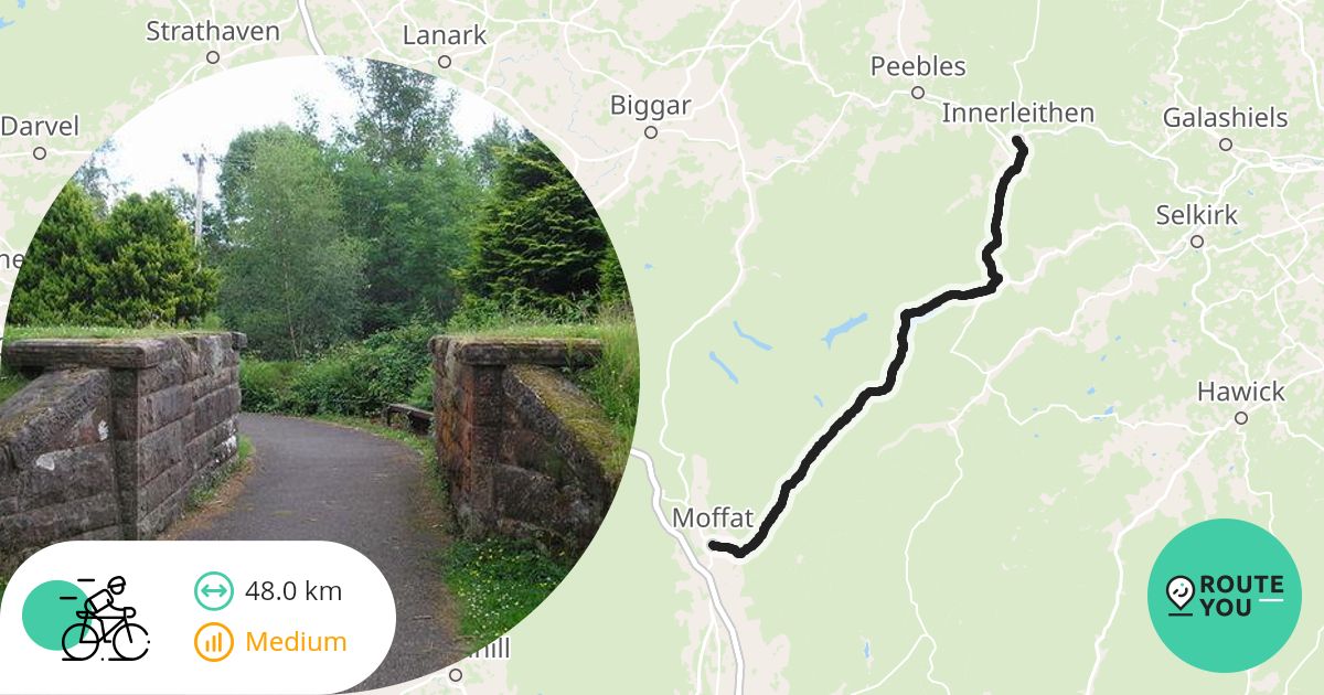 Locally suggested alternative to Scottish C2C: Moffat to Innerleithen ...
