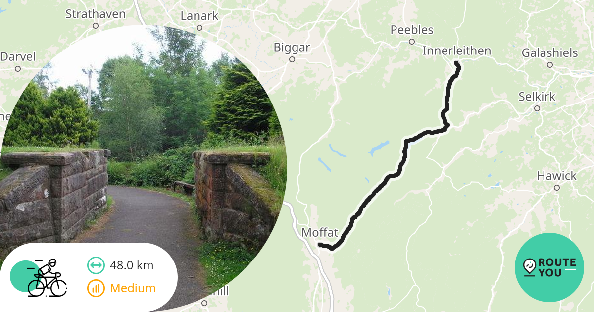 Locally suggested alternative to Scottish C2C: Moffat to Innerleithen ...