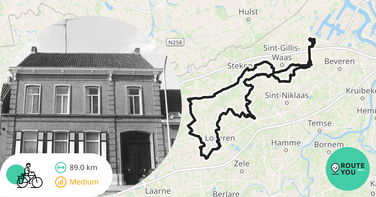 De kasseien van het Waasland - Fietsroute | RouteYou