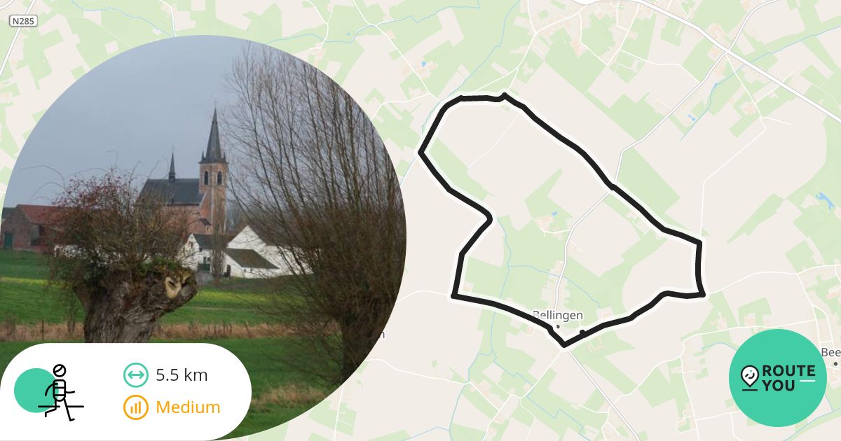 Molenwandelroute Pepingen - Recreatieve wandelroute | RouteYou