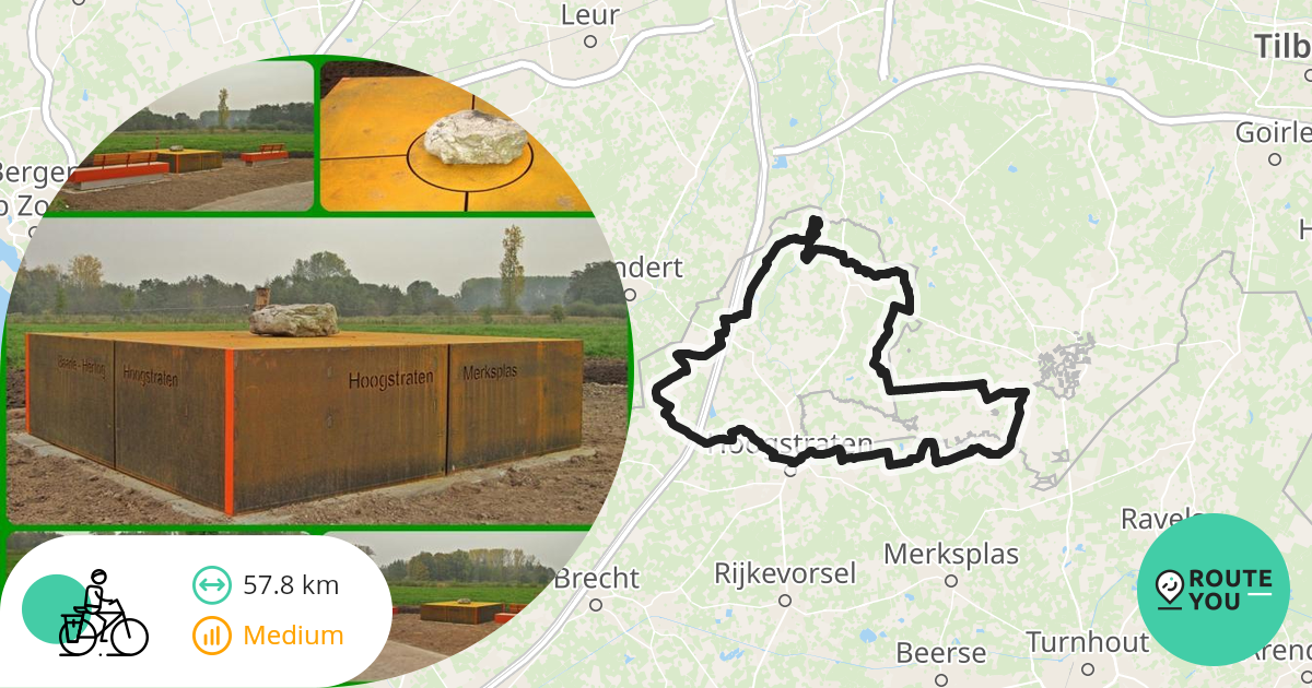 Rondje Hoogstraten Meersel-Dreef - Recreatieve fietsroute | RouteYou