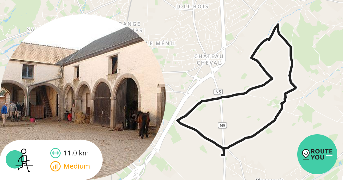 Abbaye à pied : Centre Spirituel Notre-Dame de Fichermont - Itinéraire ...