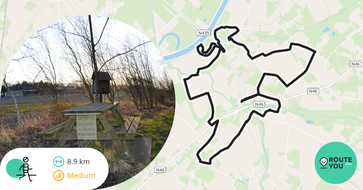 Nederzwalm-Hermelgem - Recreatieve wandelroute | RouteYou