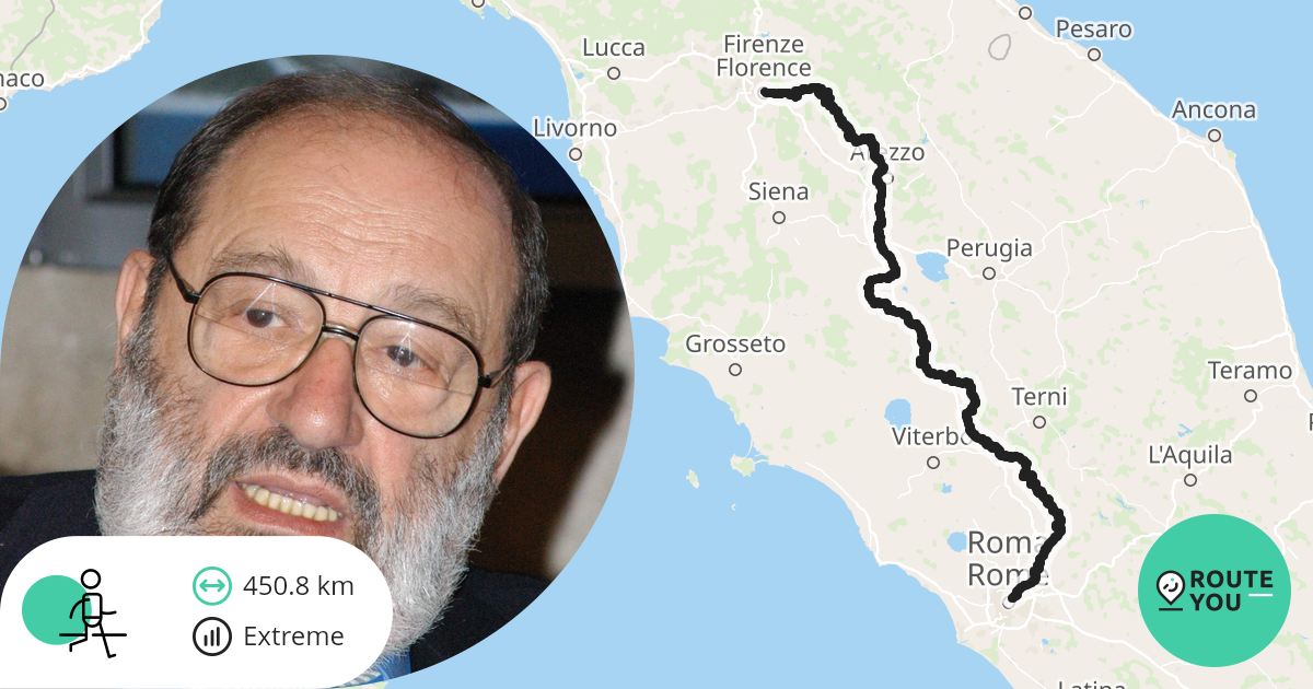 Florence - Rome - Wandelroute | RouteYou