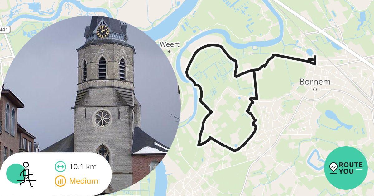 wandelen in en om het graafschap Bornem - Wandelroute | RouteYou
