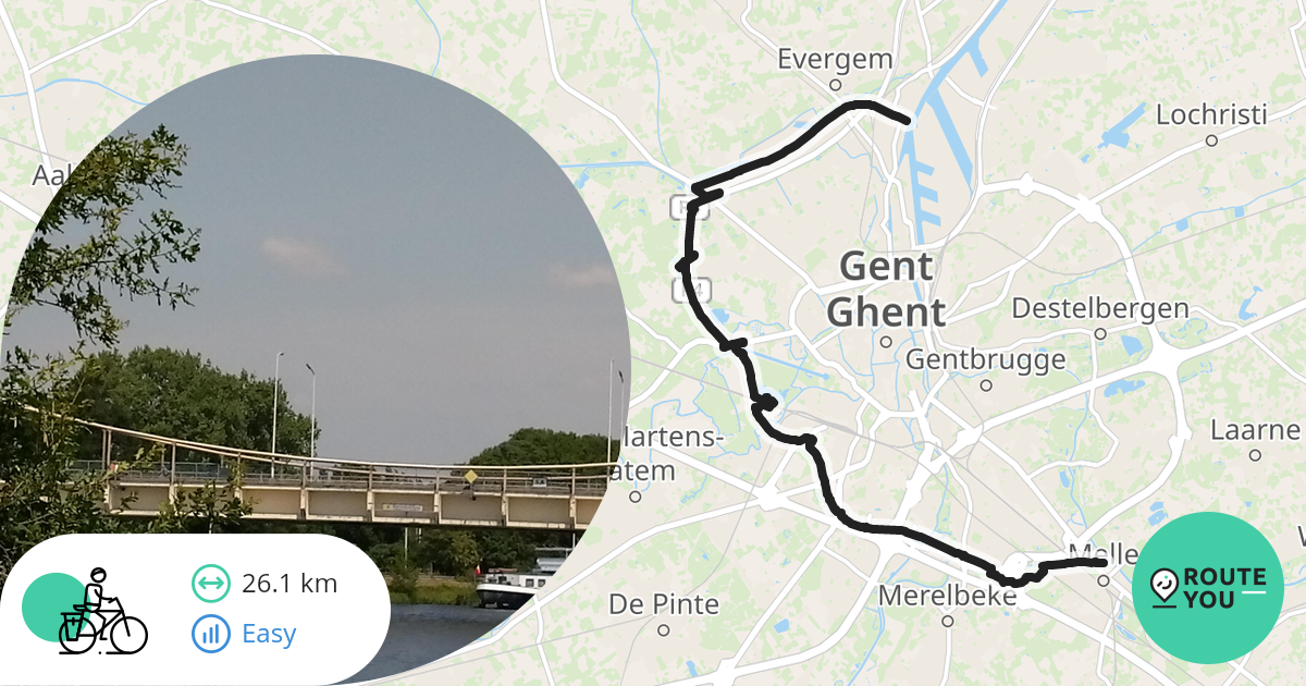Gent Ringvaart - Recreatieve fietsroute | RouteYou