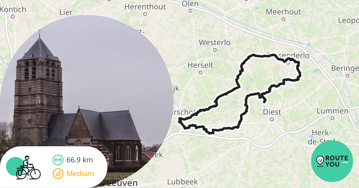 tessenderlo aarschot - Recreatieve fietsroute | RouteYou