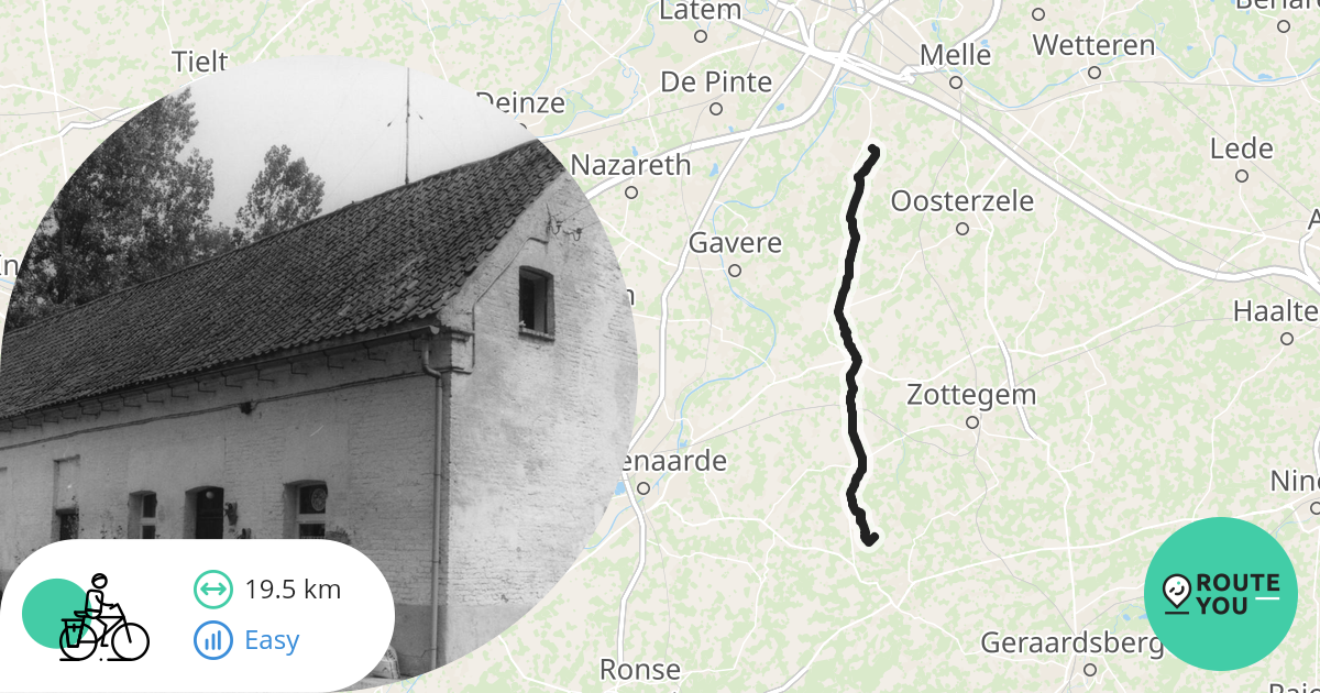 Merelbeke - Brakel - Recreatieve fietsroute | RouteYou