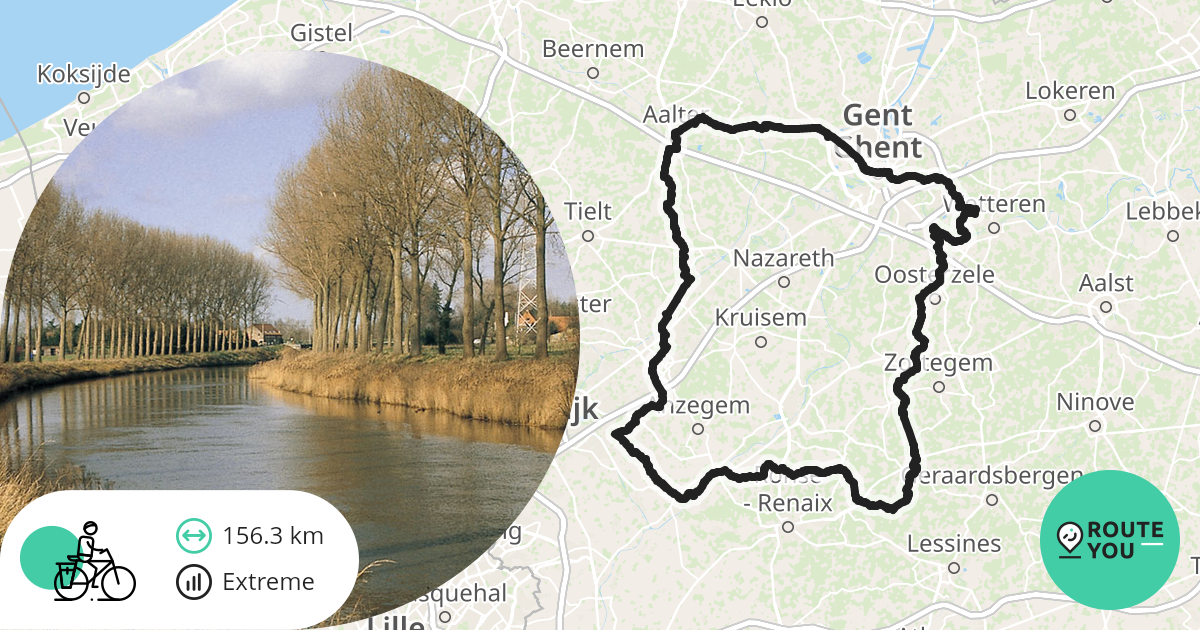 Aalter - Recreatieve fietsroute | RouteYou