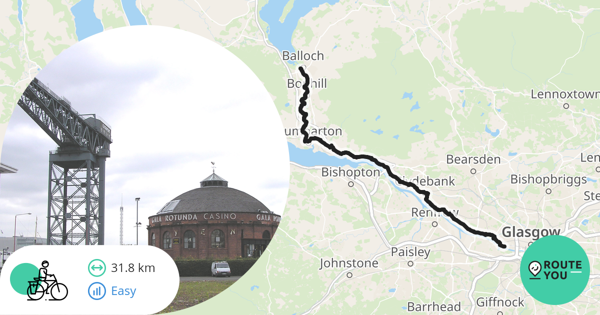 Sustrans Glasgow to Loch Lomond Cycleway - Scotland cycle tour Day 1 ...