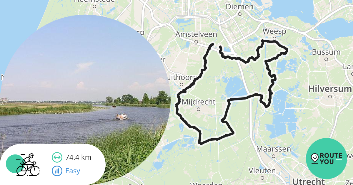 Rondje Weesp - Loenen a/d Vecht - Woerdense Verlaat - Uithoorn ...