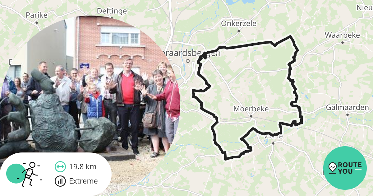 20k Trail (Markvallei - Bosberg - Muur - Moerbeke - Viane - Markvallei ...