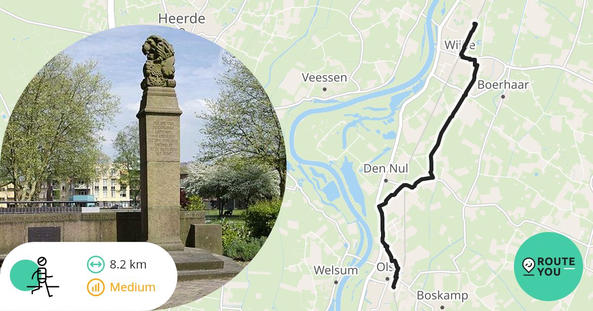 Wijhe - Olst - Recreatieve wandelroute | RouteYou