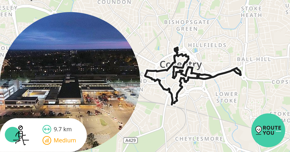 City walk through the many faces of Coventry - Recreational walking ...