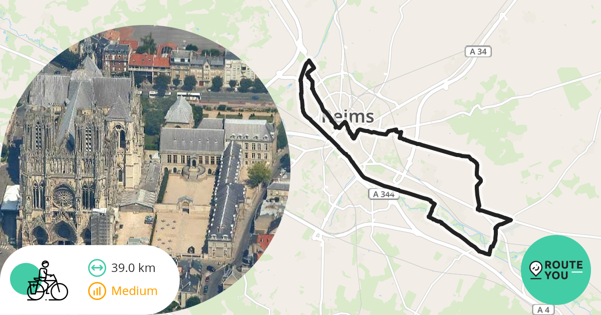 Per fiets door Reims - Recreatieve fietsroute | RouteYou