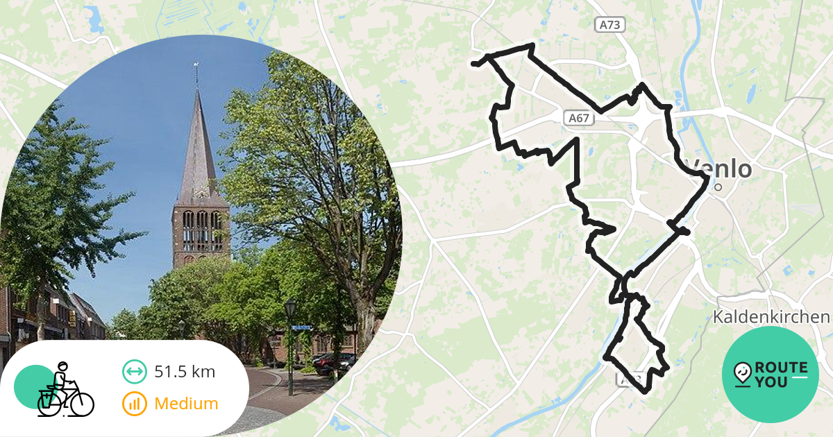 Sevenum 1 35 km - Recreatieve fietsroute | RouteYou