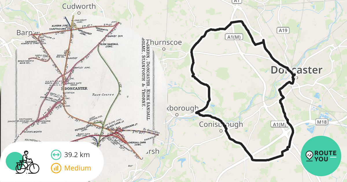 Cycling around Doncaster - Recreational cycle route | RouteYou