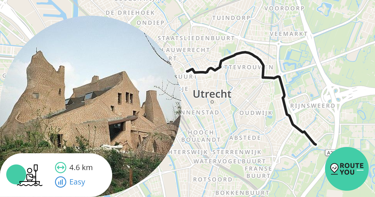 Vanaf de Rijnstroom via de hoogstraat naar de Weerdsluis - Kano ...