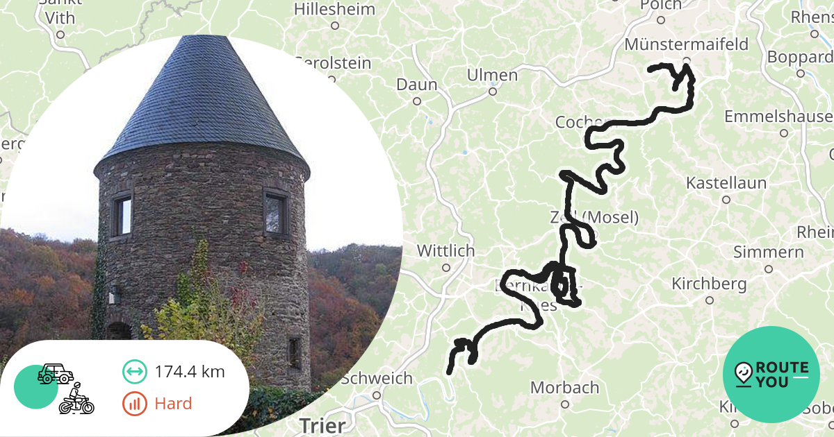 Panoramaroute langs de Moezel - Motor- en autoroute | RouteYou