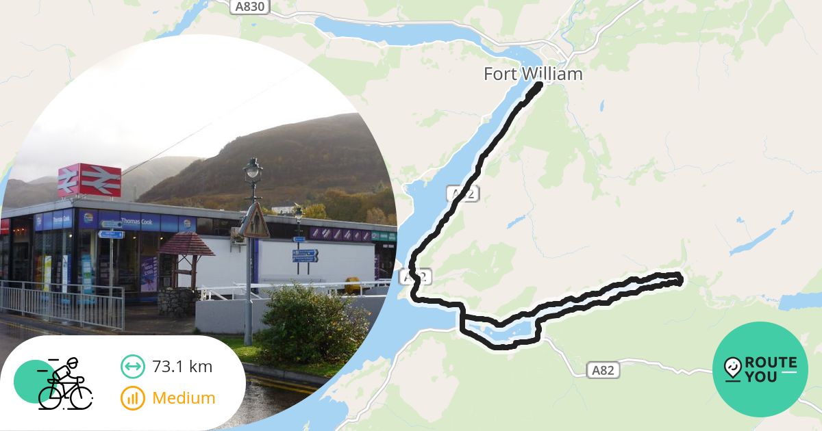 Fort William - Kinlochleven - Fort William - Road bike route | RouteYou