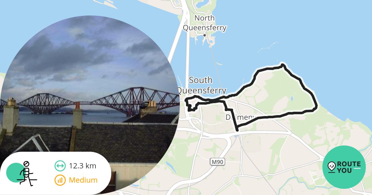 Walking with a view of the Forth Bridges - Recreational walking route ...