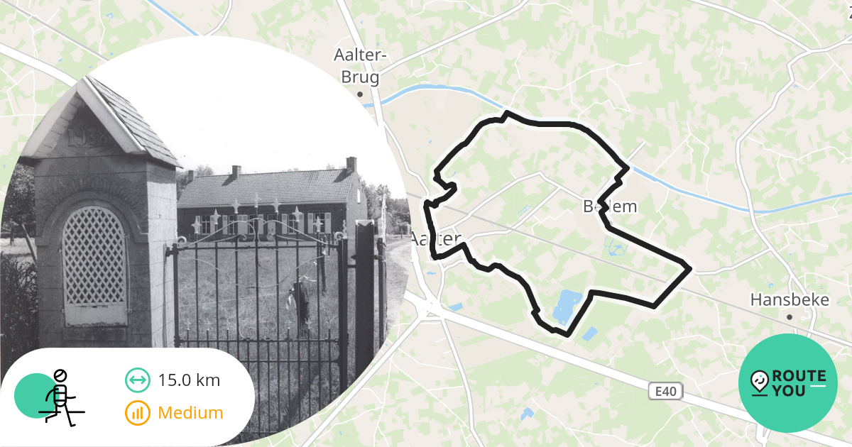 Wandelen langs water tussen Aalter en Bellem - Recreatieve wandelroute ...