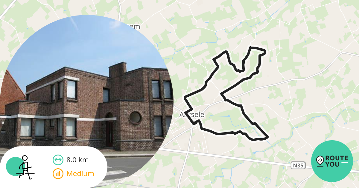 Wandeling Aarsele 8km - Wandelroute | RouteYou