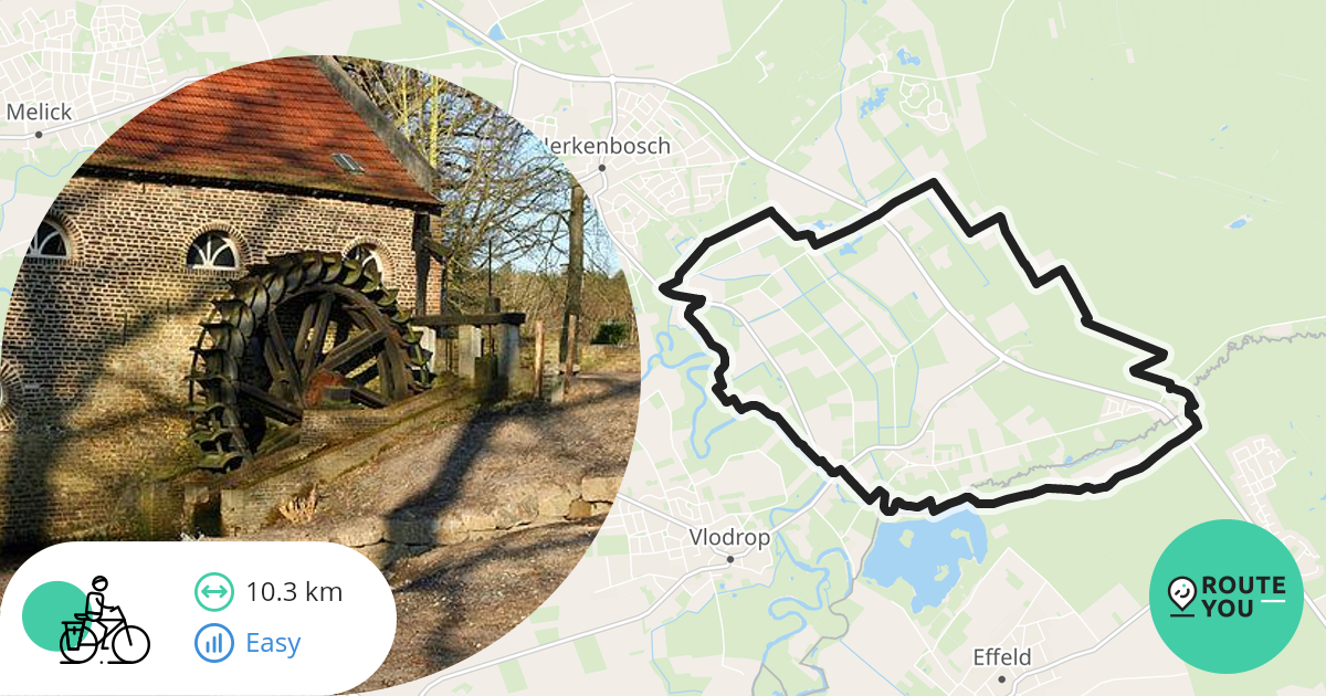 wandeling Rode beek route nabij Vlodrop - Recreatieve fietsroute | RouteYou