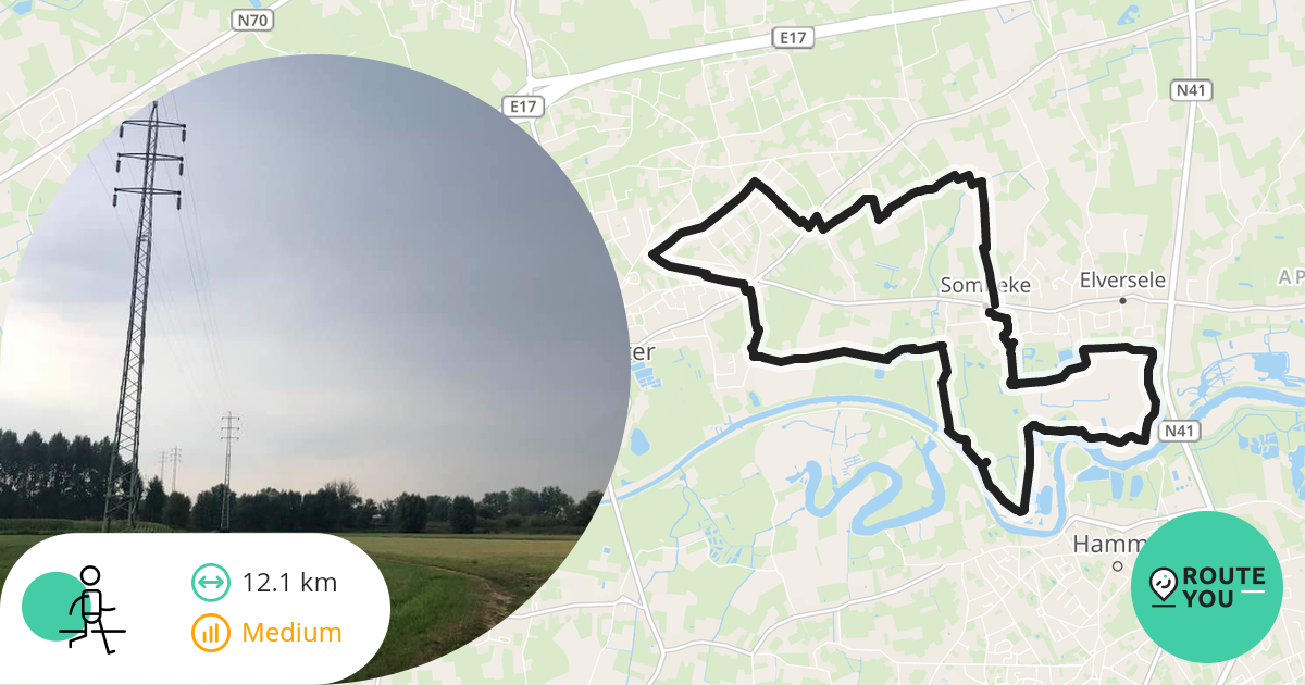 Sombeke : Noordelijke vallei van de Durme - Wandelroute | RouteYou